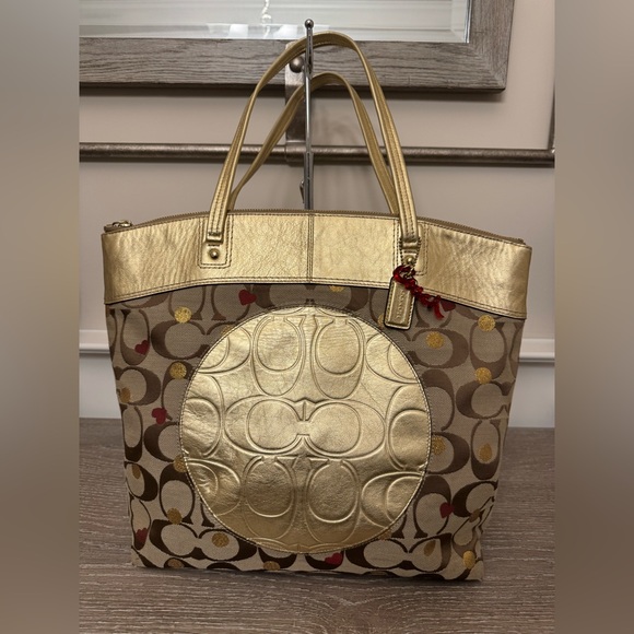 Coach | Bags | Coach Laura Secret Admirer Signature Tote Euc | Poshmark